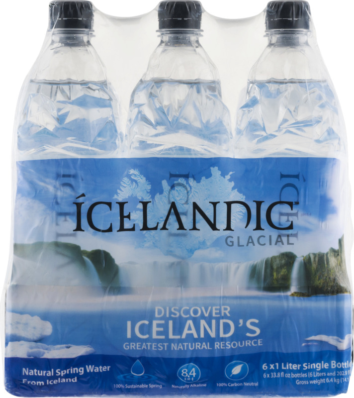 Icelandic Glacial Natural Spring Water From Iceland - 6 PK Icelandic ...
