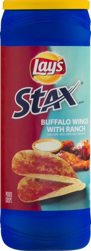 Lay's Stax Potato Chips Buffalo Wings With Ranch Lay's(28400092517 ...