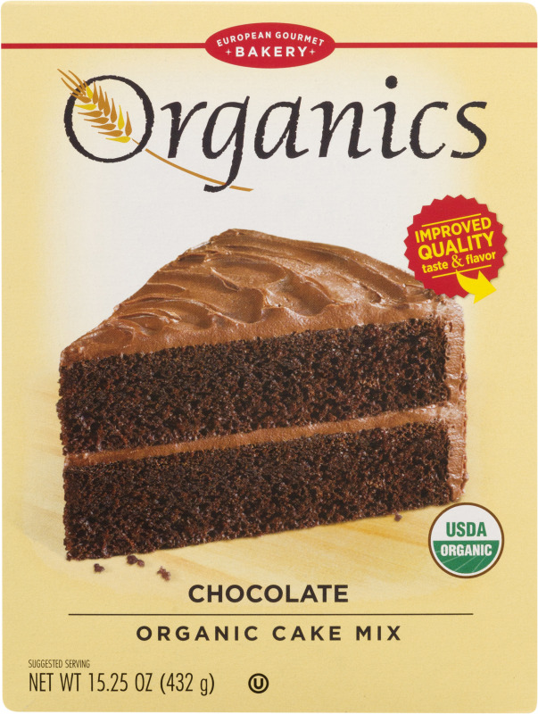 European Gourmet Bakery Organics Chocolate Organic Cake Mix European ...