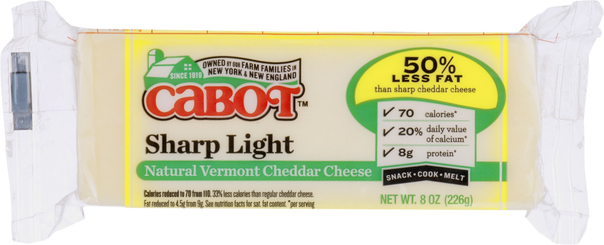 Cabot Vermont Cheddar Cheese Sharp Light Cabot(78354707289): customers ...
