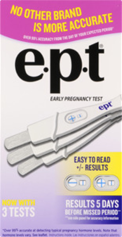 E.P.T. Early Pregnancy Test - 3 CT E.P.T(12547329537): customers ...
