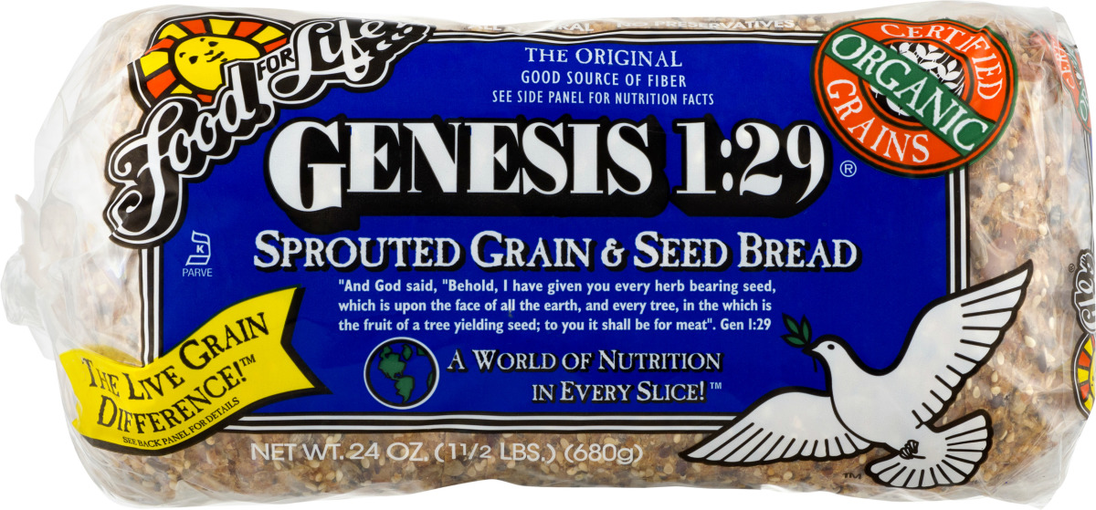 Food For Life Genesis 1:29 Sprouted Grain & Seed Bread Food For Life ...