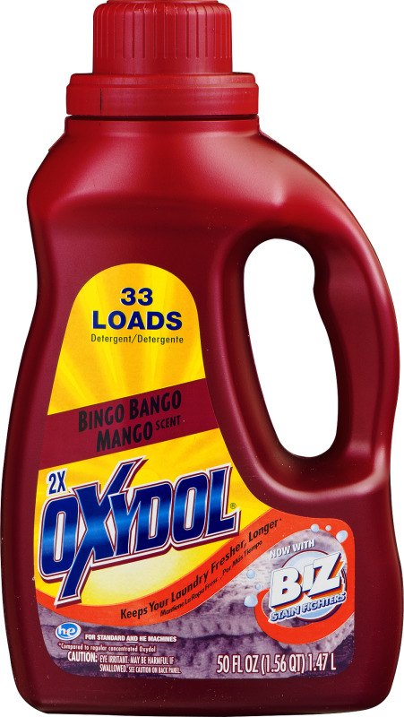 2X Oxydol with Biz Bingo Bango Mango Scent Laundry Detergent - 33 Loads ...