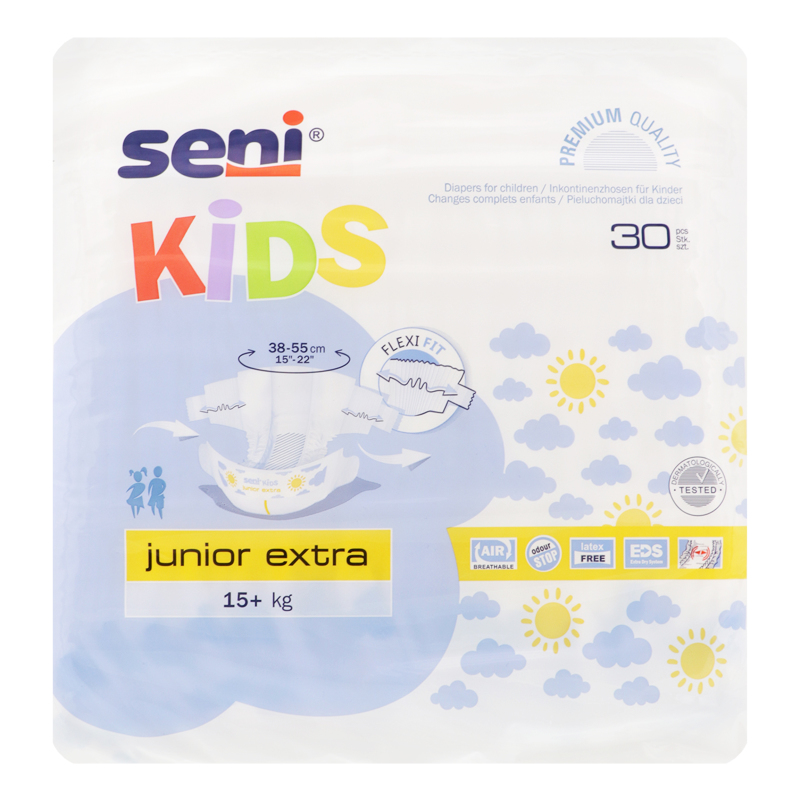 Підгузники для дітей 15кг+ Junior extra Seni Kids 30шт Seni ...