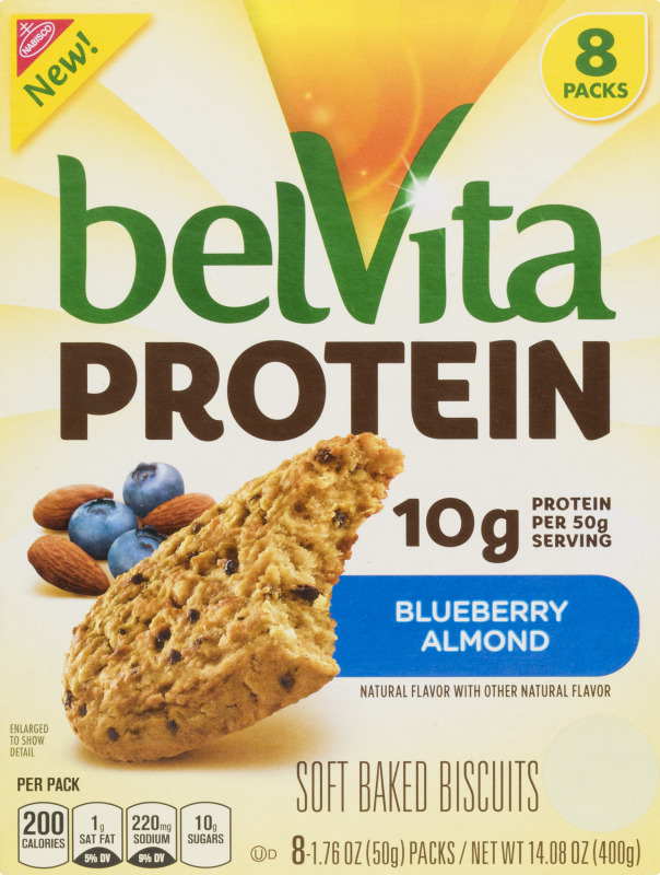 belVita Protein Soft Baked Biscuits Blueberry Almond - 8 CT belVita ...