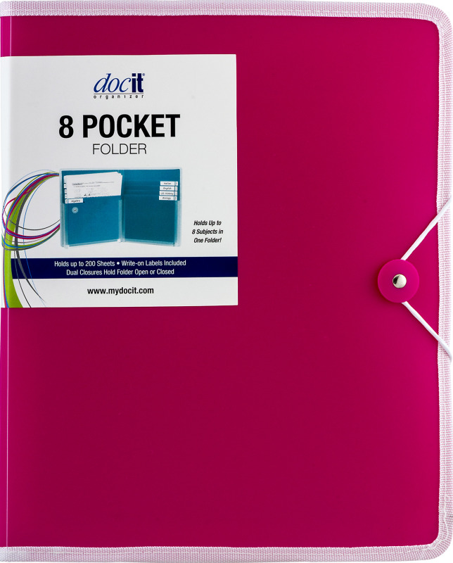Docit Organizer 8 Pocket Folder Docit(760361009080): customers reviews ...