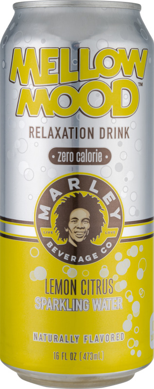 Marley Beverage Co. Mellow Mood Sparkling Water Lemon Citrus Bob Marley ...