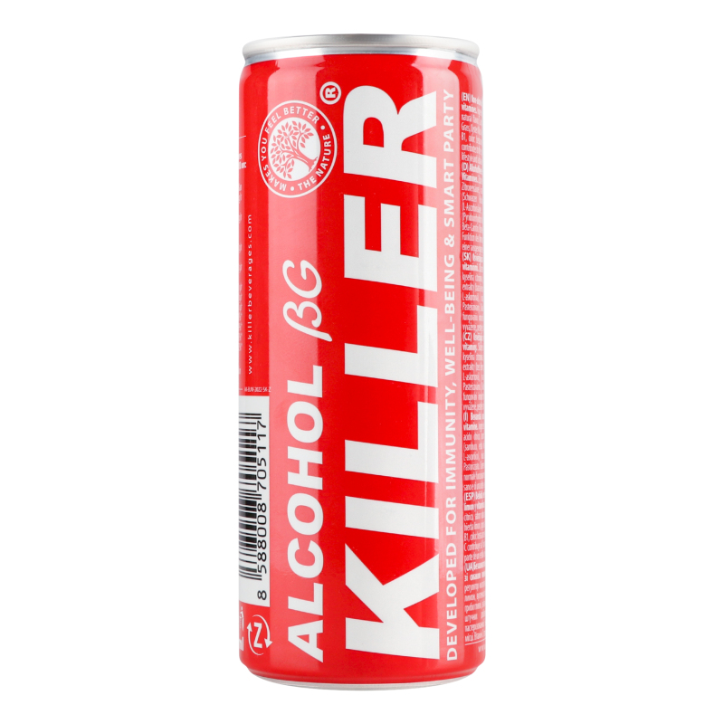 Напиток безалкогольный слабогазированный Alcohol Killer ж/б 250мл ...