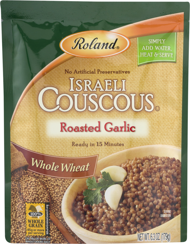 Roland Israeli Couscous Roasted Garlic Whole Wheat Roland(41224720008 ...