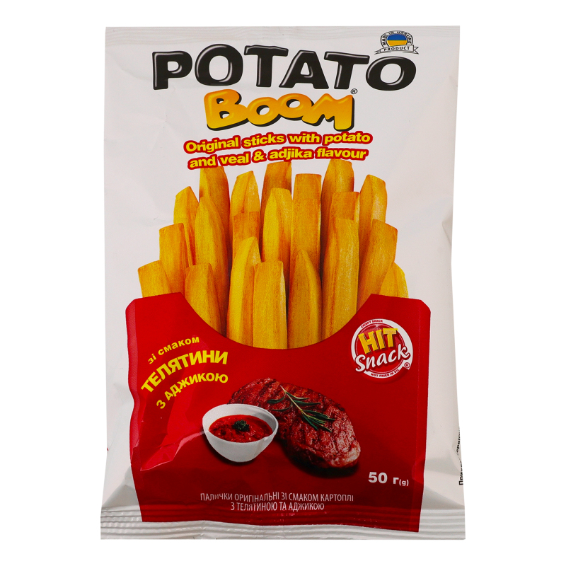 Палички оригінальні зі смаком картоплі з телятиною та аджикою Potato ...