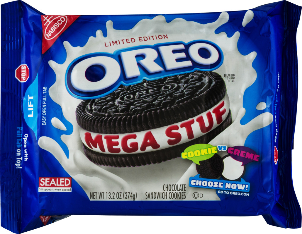 Nabisco Oreo Sandwich Cookies Mega Stuff Limited Edition(44000033231 ...
