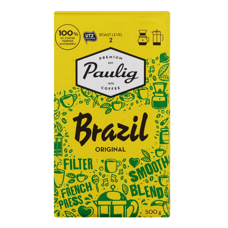 Кофе натуральный жареный молотый Brazil Original Paulig м/у 500г Paulig ...