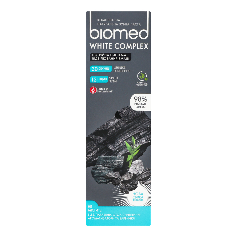 Паста зубная комплексная натуральная White complex Biomed 100г Biomed ...