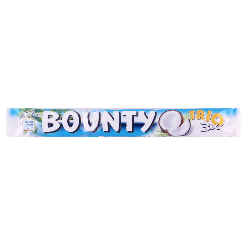 Батончик с мякотью кокоса Trio Bounty м/у 3х28.5г Bounty(4011100038653 ...