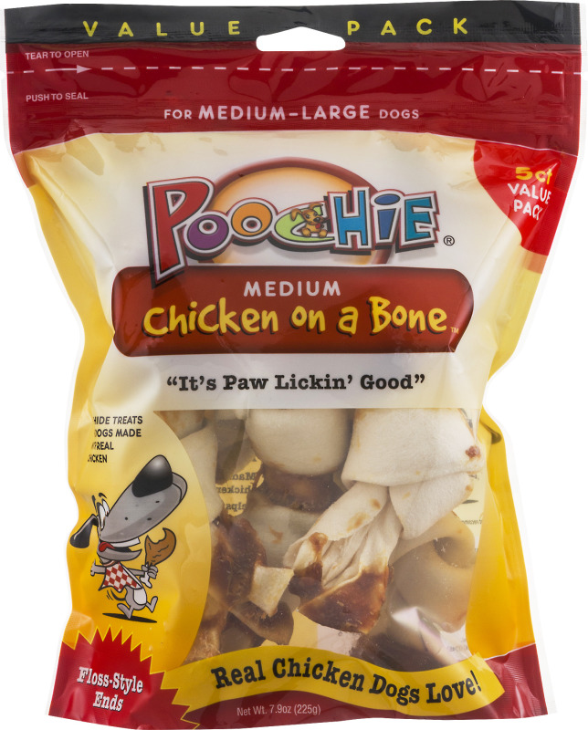 Poochie Chicken on a Bone for Medium - Large Dogs Poochie(814384000866 ...