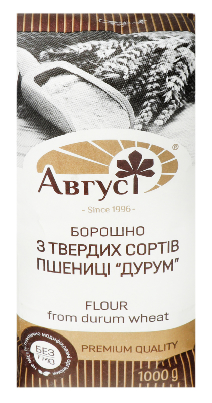 Мука из твердых сортов пшеницы Дурум Август м/у 1кг Август ...