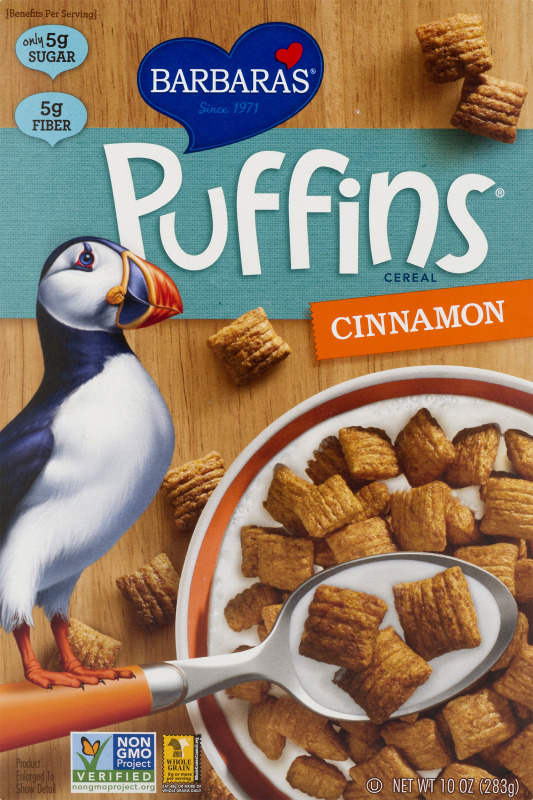 Barbara's Puffins Cereal Cinnamon Barbara's(70617206102): customers ...