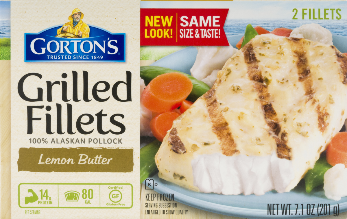 Gorton's Grilled Fillets 100% Alaskan Pollock Lemon Butter - 2 CT ...