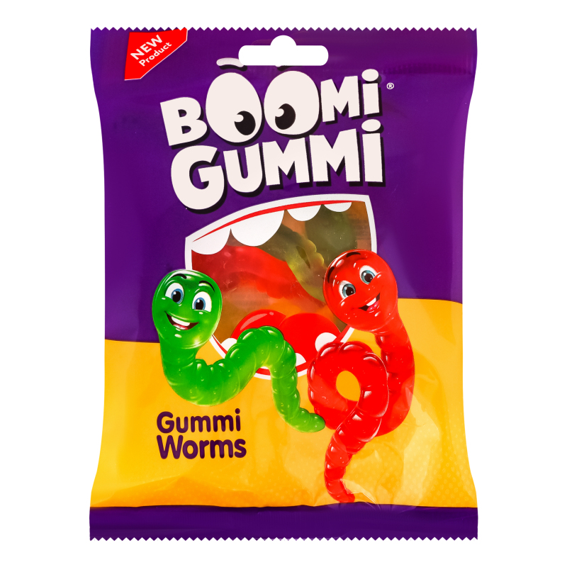 Конфеты желейные Worms Boomi Gummi м/у 70г Boomi Gummi(5902574396648 ...
