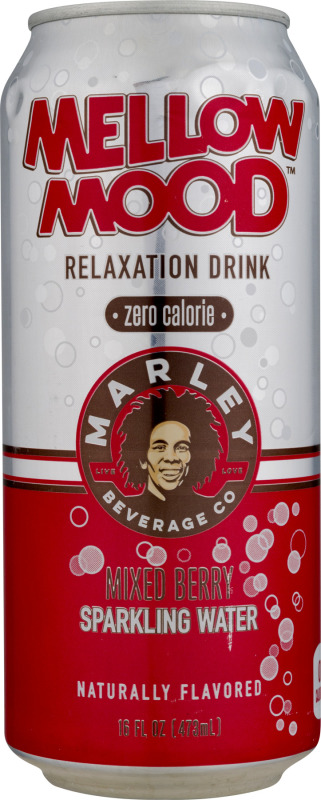 Marley Beverage Co Mellow Mood Sparkling Water Mixed Berry Bob Marley ...