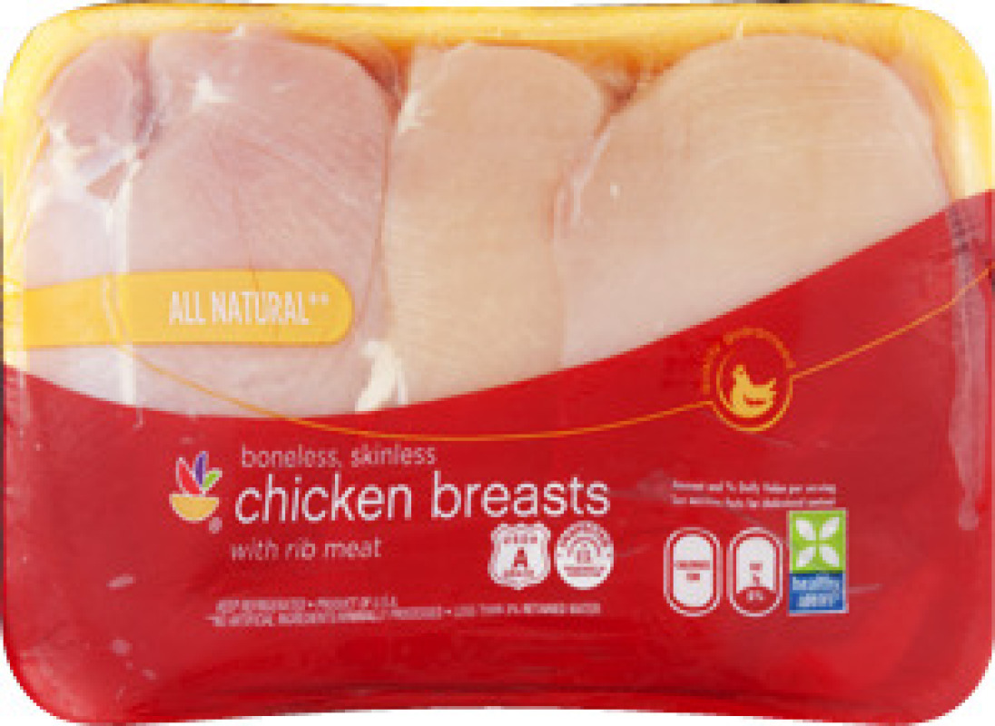 Ahold Chicken Breast All Natural Boneless Skinless Ahold(688267028786 ...