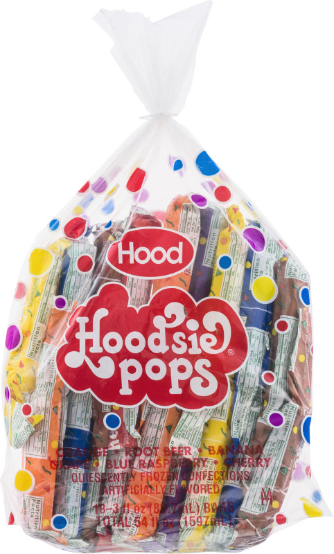 Hood Hoodsie Pops - Orange, Root Beer, Banana, Blue Raspberry & Cherry ...