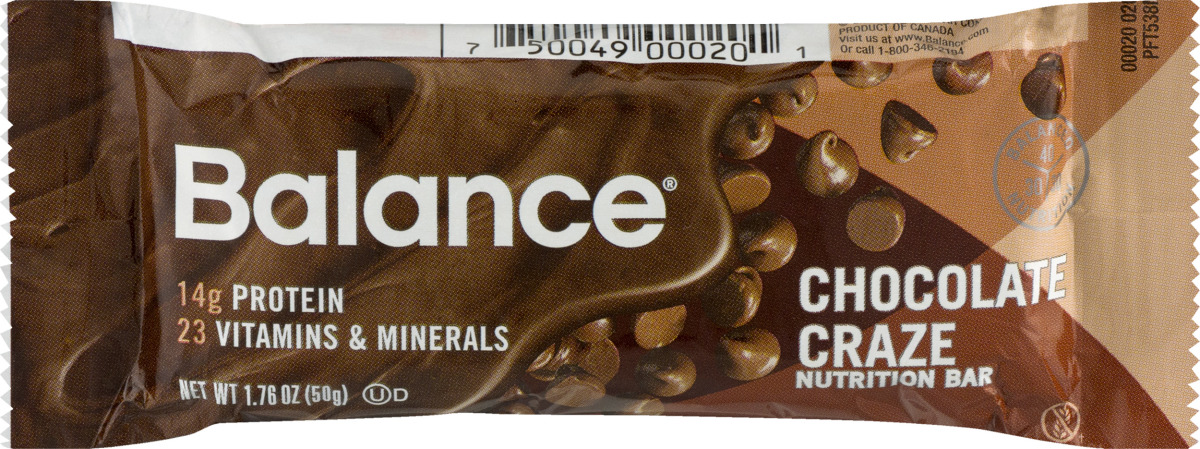 Balance Chocolate Craze Nutrition Bar Balance(750049000201): customers ...