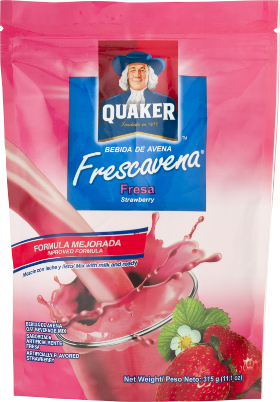 Quaker Frescavena Oat Beverage Mix Strawberry Quaker(38527109500 ...