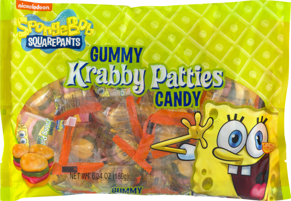 Nickelodeon Spongebob Squarepants Gummy Krabby Patties Candy ...
