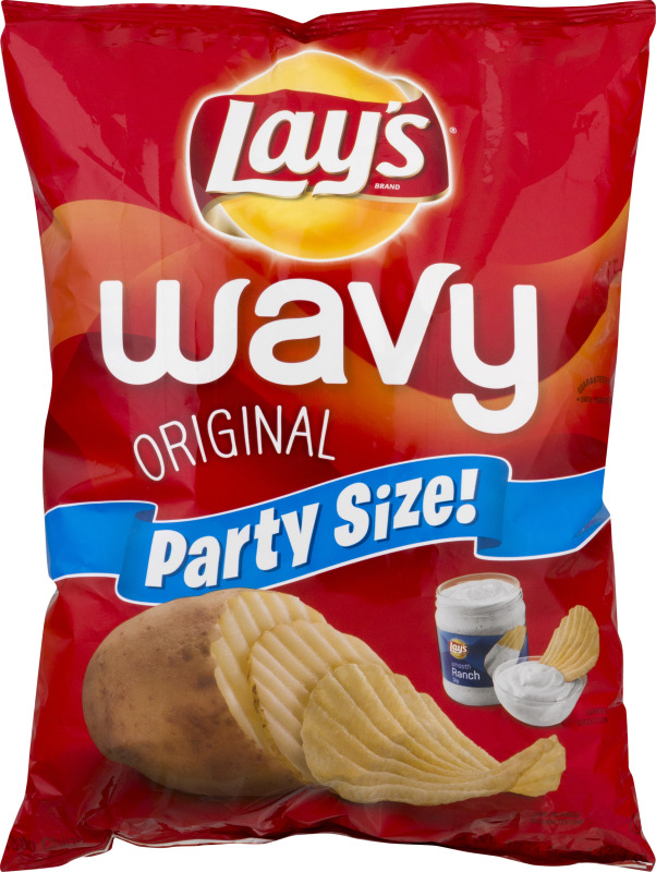 Lay's Party Size! Wavy Potato Chips Original Lay's(28400644754 ...