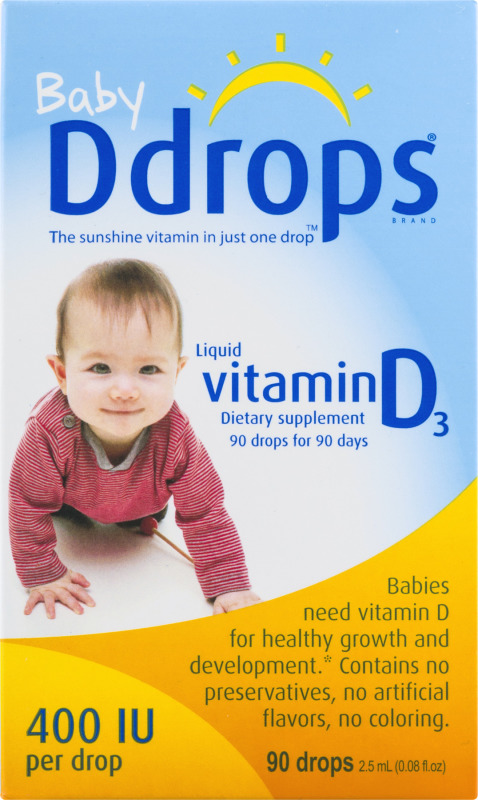 Ddrops Baby Liquid Vitamin D3 - 90 Drops Ddrops(851228000064 ...