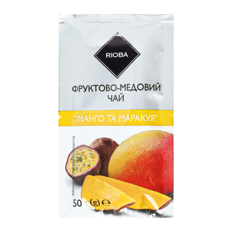 Чай фруктово-медовый Манго и маракуйя Rioba м/у 50г Rioba(4820071647845 ...