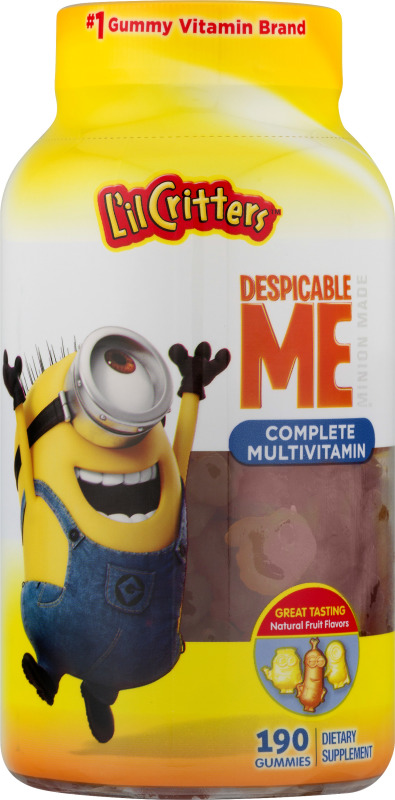 L'il Critters Despicable Me Complete Multivitamin Gummies Fruit Flavors ...