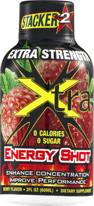 Stacker 2 Extra Strength Energy Shot Xtra Berry Stacker 2(878114007303 ...