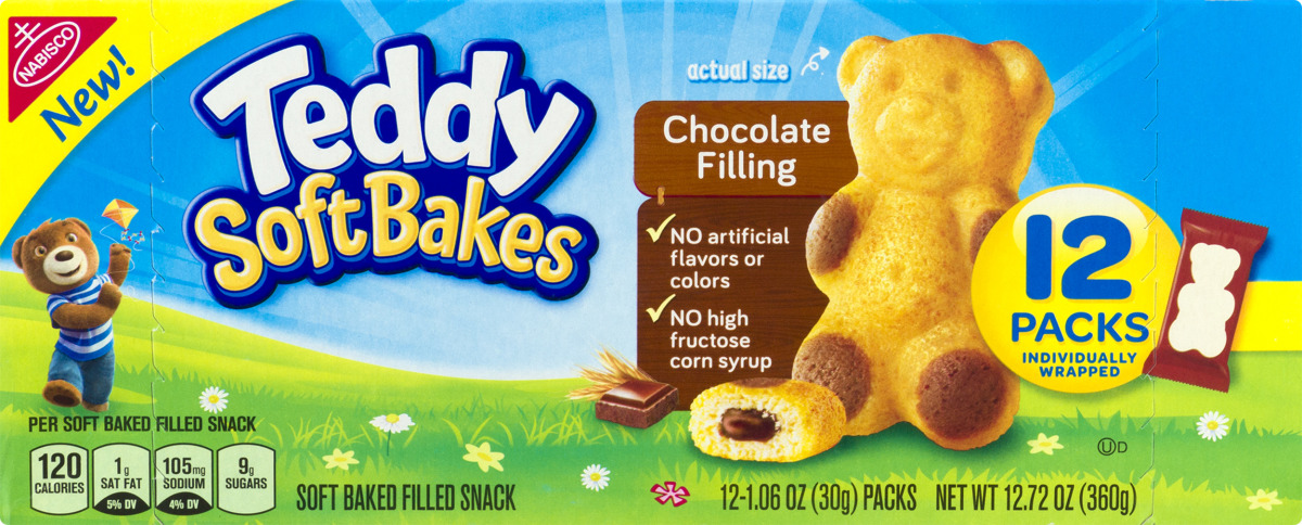 Teddy Soft Bakes Chocolate Filling - 12 CT Nabisco(44000048174 ...