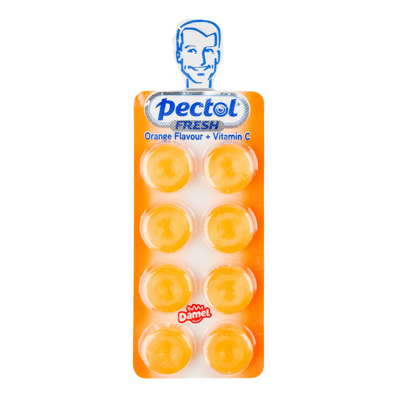 Конфеты Orange flavour + Vitamin C Pectol п/у 19.2г Pectol ...
