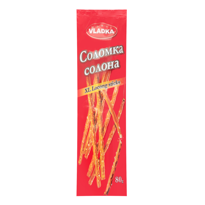 Соломка соленая XL Looong sticks Vladka м/у 80г Vladka(14820091630510 ...
