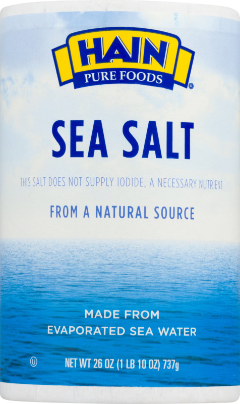 Hain Pure Foods Sea Salt Hain(23254667515): customers reviews @ listex ...