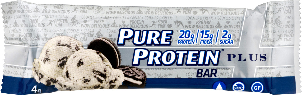Pure Protein Plus Bar Cookies & Cream Pure Protein Plus(749826656687 ...