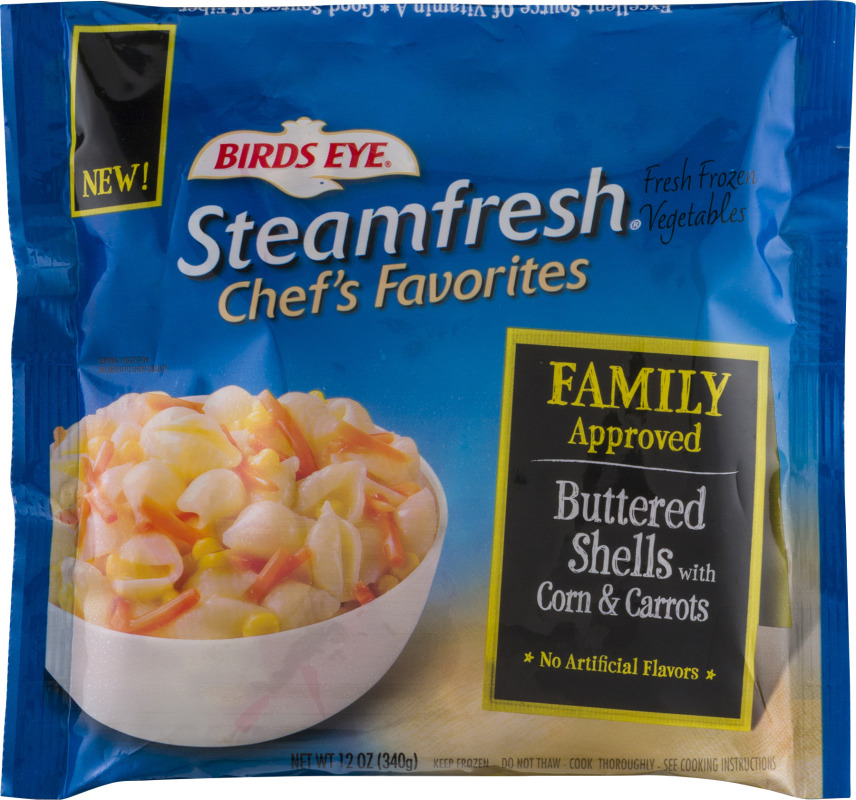 Birds Eye Steamfresh Chef's Favorites Buttered Shells With Corn ...