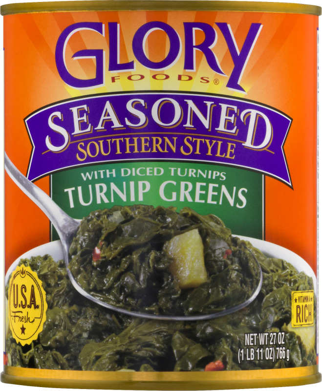 Glory Foods Seasoned Southern Style Turnip Greens with Diced Turnips ...