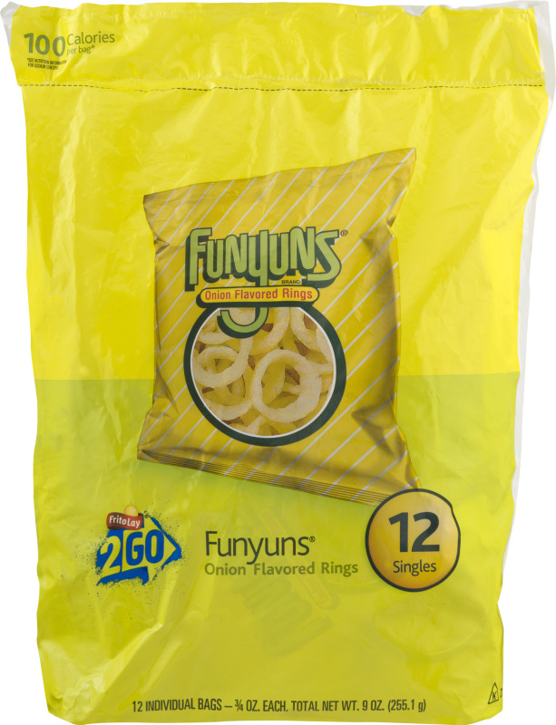 Frito Lay 2 GO Funyuns Onion Flavored Rings - 12 CT Funyuns(28400058803 ...