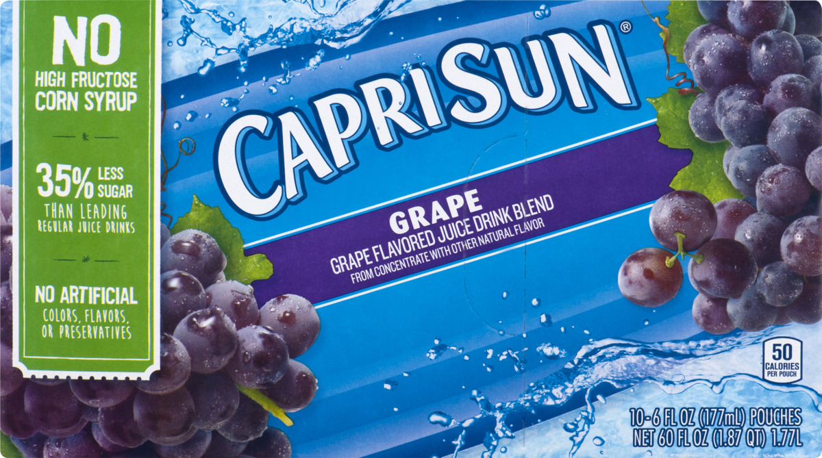 Capri Sun Juice Drink Grape - 10 CT Capri Sun(87684001035): customers ...
