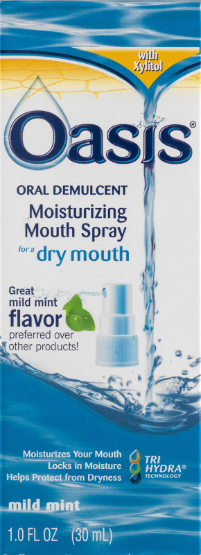Oasis Oral Demulcent Moisturizing Mouth Spray Dry Mouth Mild Mint Oasis ...
