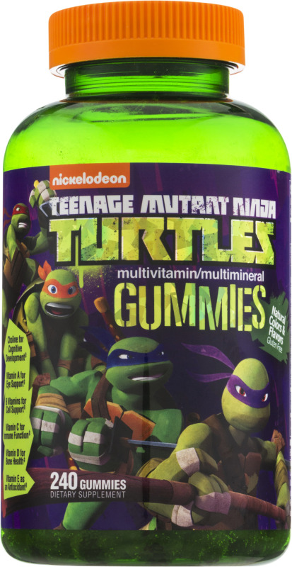 Nickelodeon Teenage Mutant Ninja Turtles Multivitamin/Multimineral ...