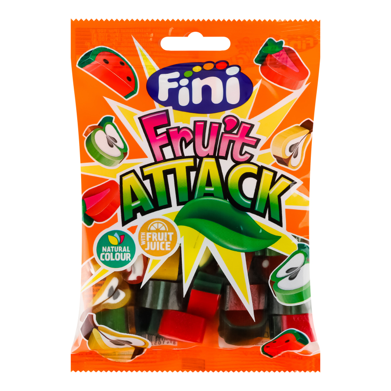 Конфеты желейные Fruit Attack Fini м/у 90г Fini(68410525234295): купить в интернет магазинах ...