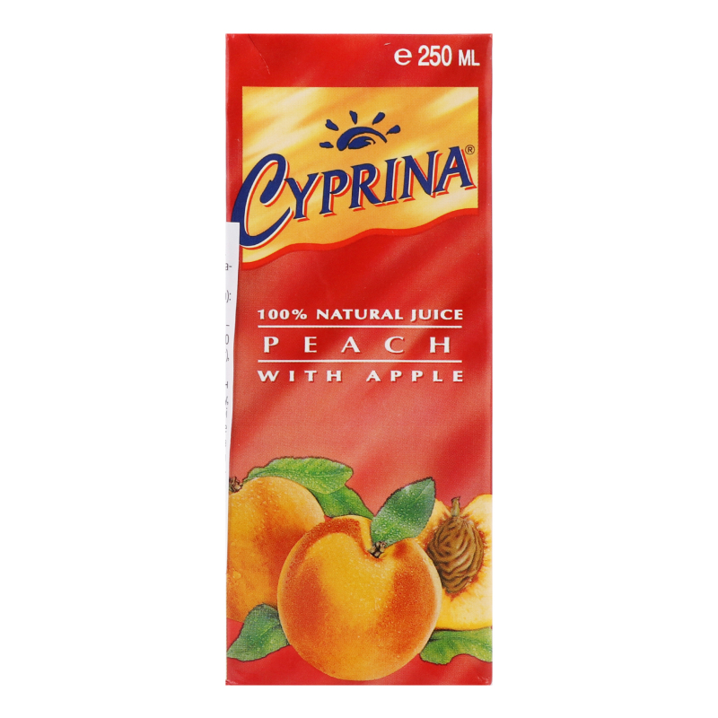 Сік яблучно-персиковий 0,25л т/п Cyprina(52920899): придбати в інтернет ...