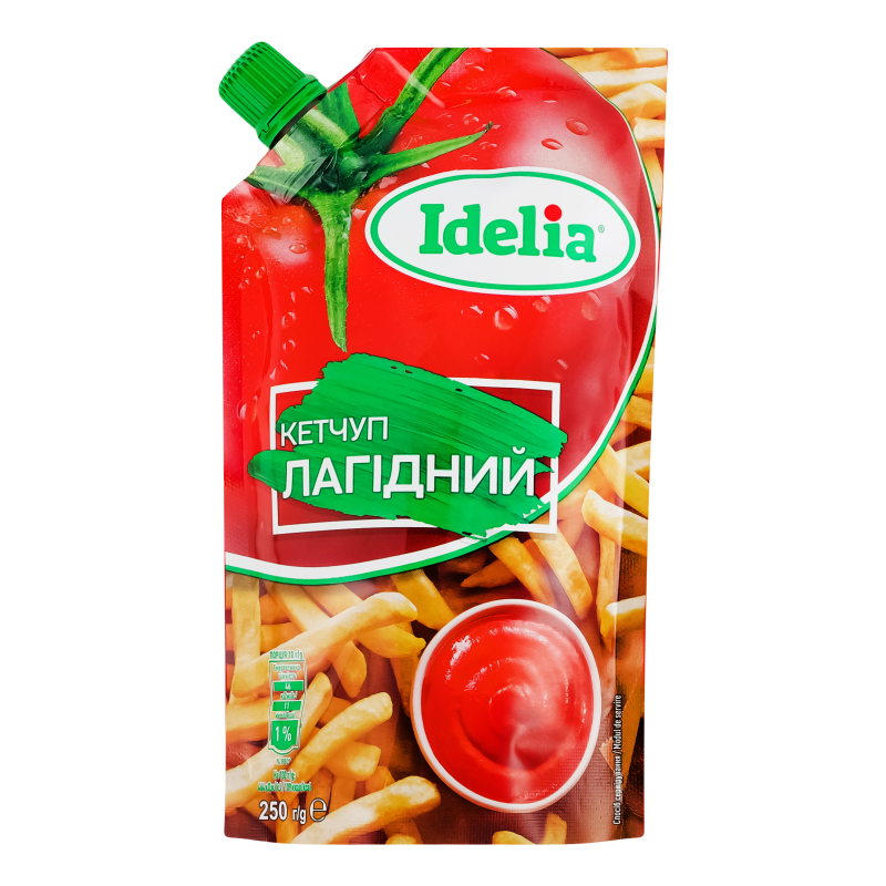 Кетчуп Нежный Idelia д/п 250г Idelia(4820071649122): купить в интернет ...