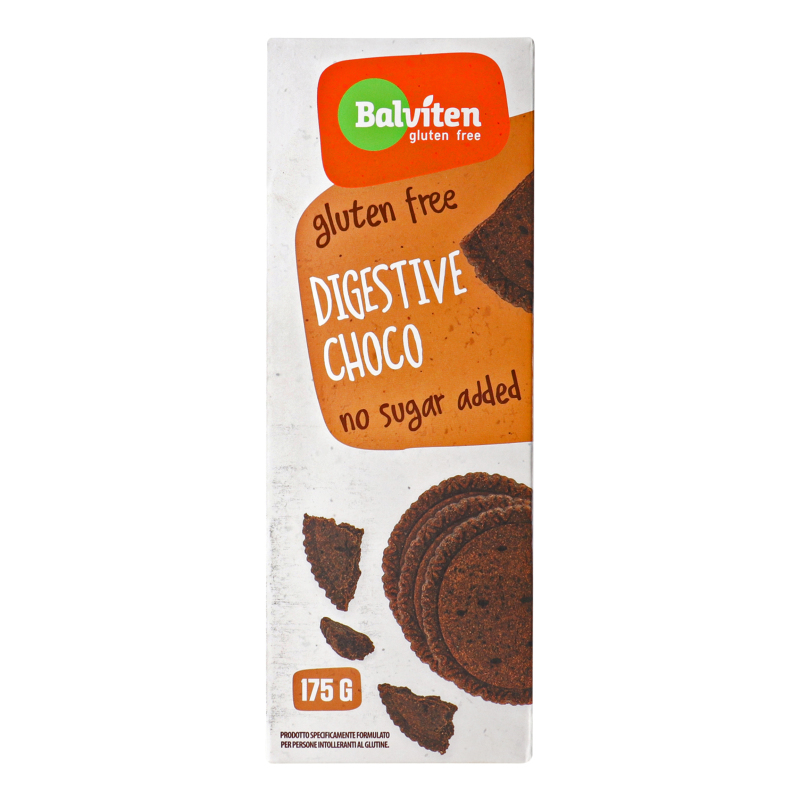 Печенье шоколадное без глютена Choco Digestive Balviten к/у 175г ...
