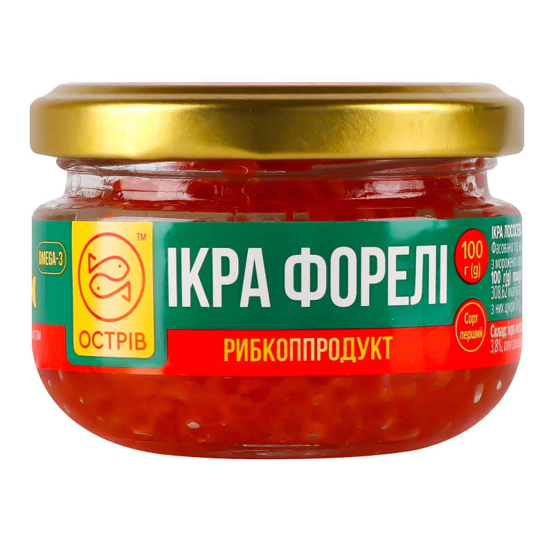 Икра форели Острів с/б 100г Острів(4823024607712): купить в интернет ...